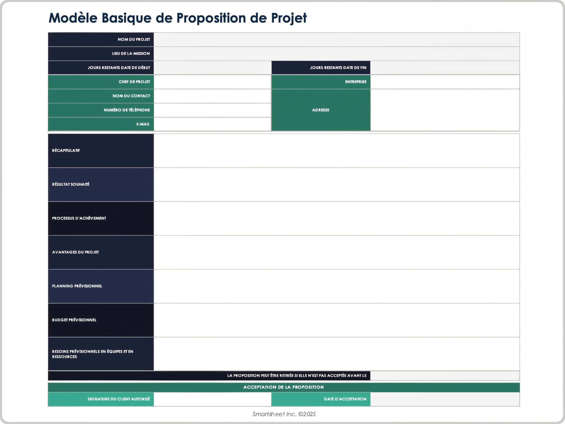 Formulaires et modèles gratuits d’approbation de projet | Smartsheet
