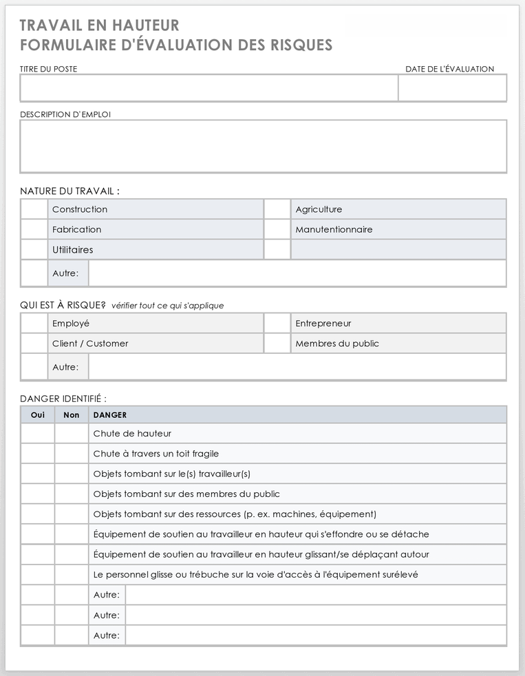 35+ Free Risk Assessment Templates