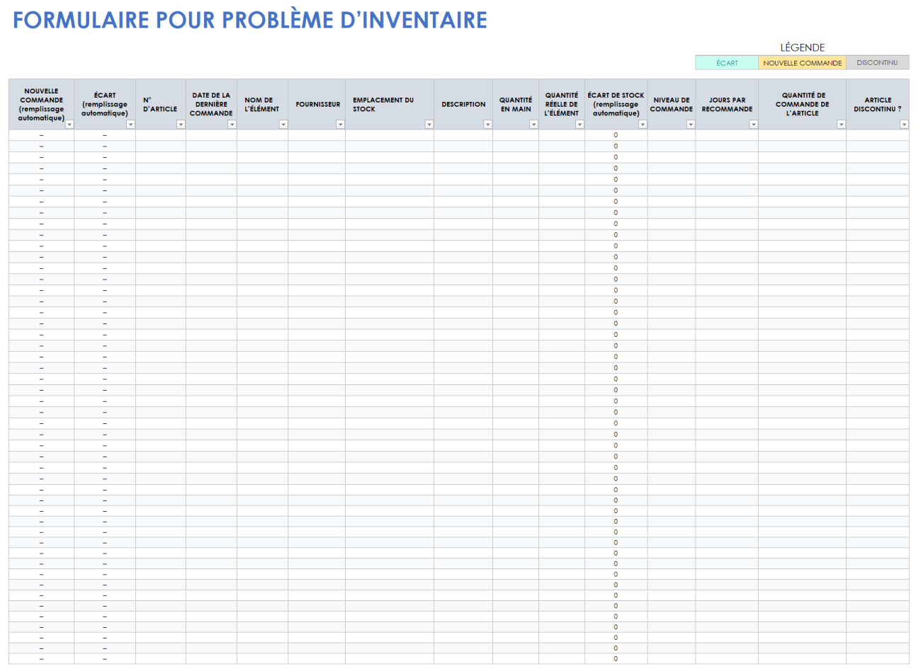Télécharger gratuitement des modèles de formulaires d’inventaire ...