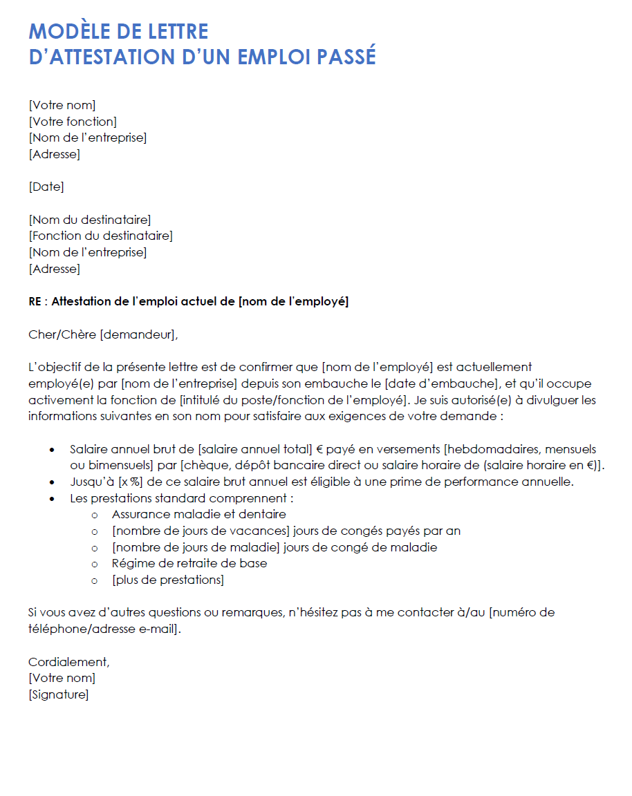 Modèles d’attestation d’emploi gratuits | Smartsheet