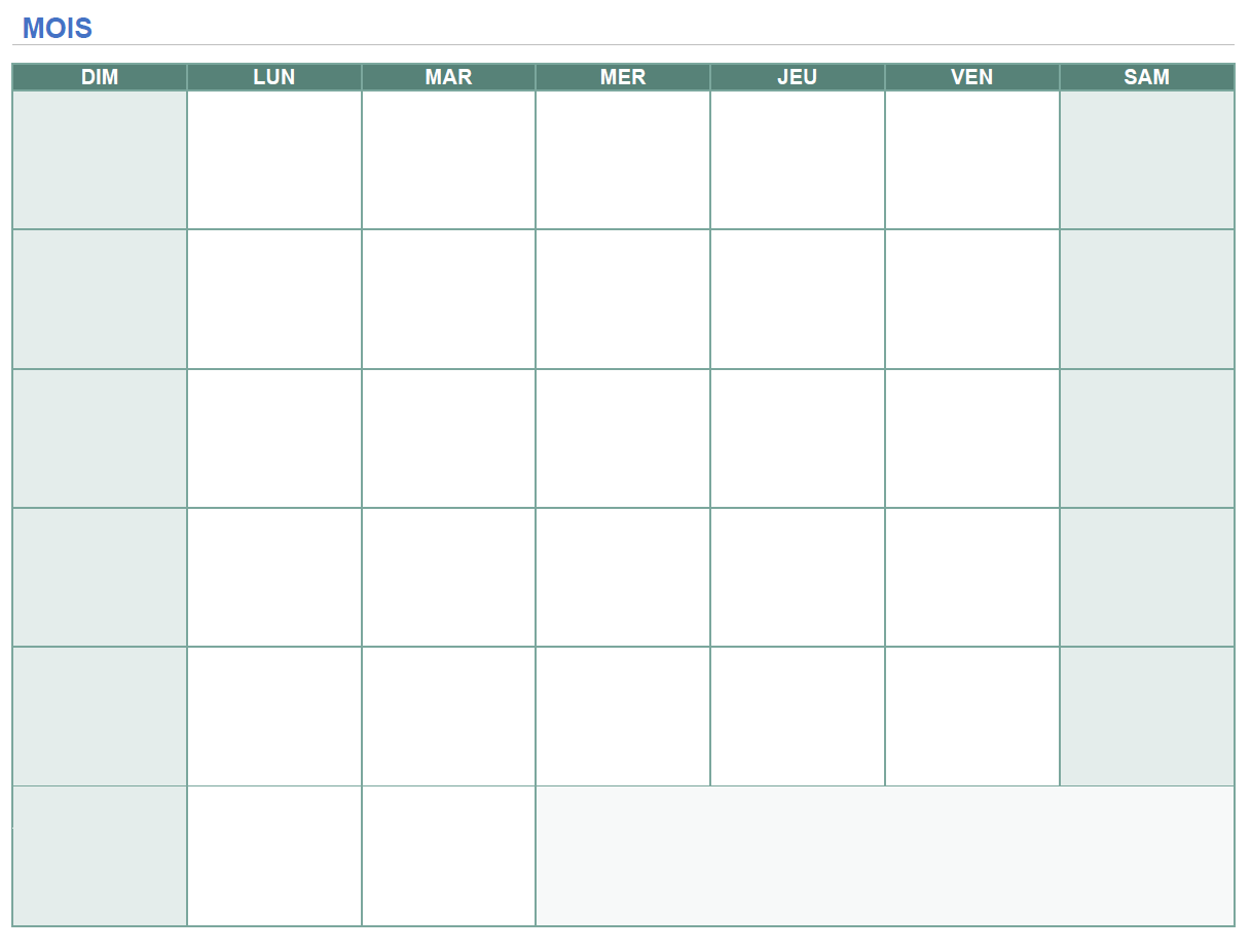 15 modèles gratuits d’agendas mensuels pour 2025 | Smartsheet