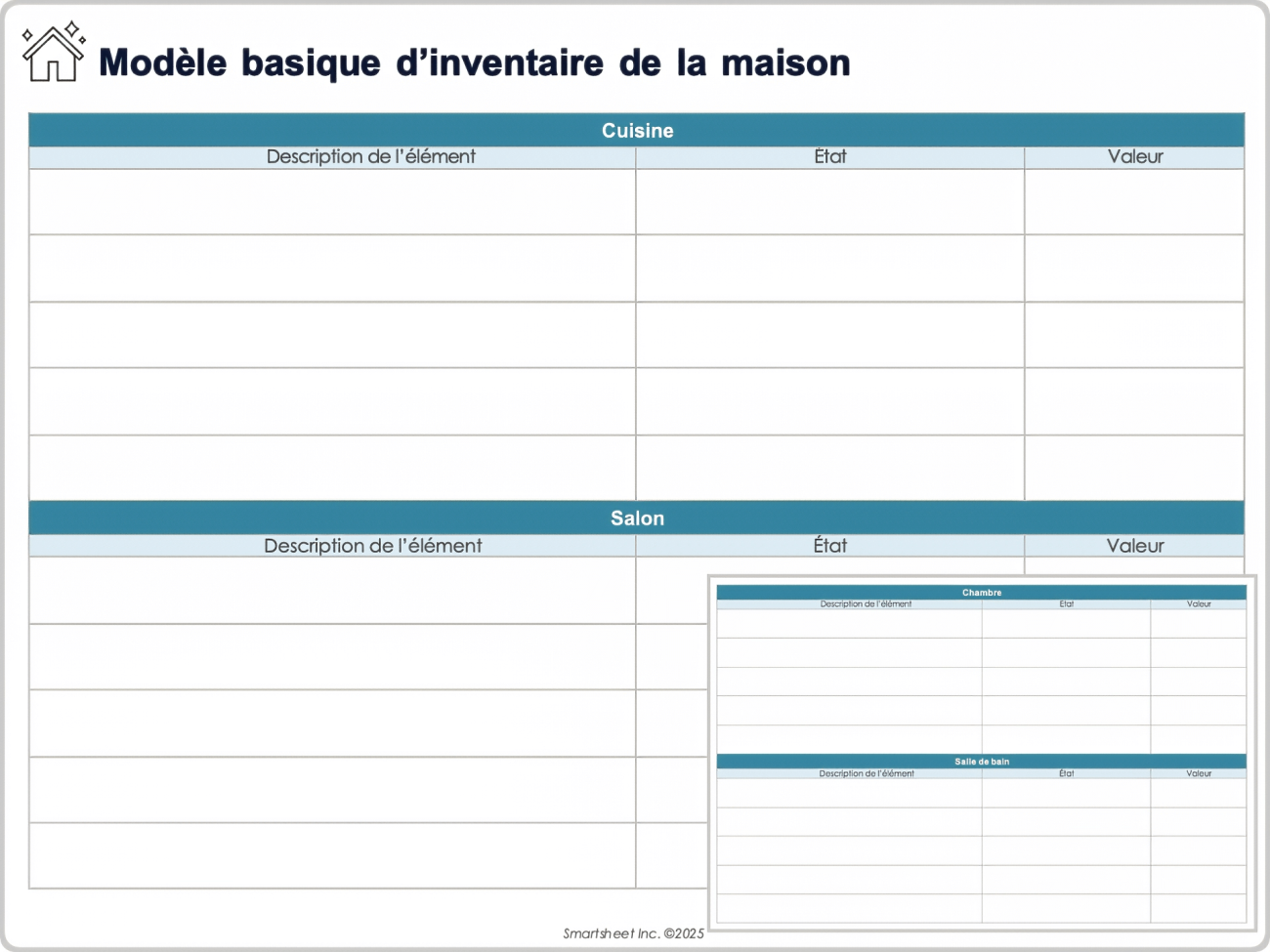 Feuilles et modèles gratuits d’inventaire au format PDF - Modifiables ...