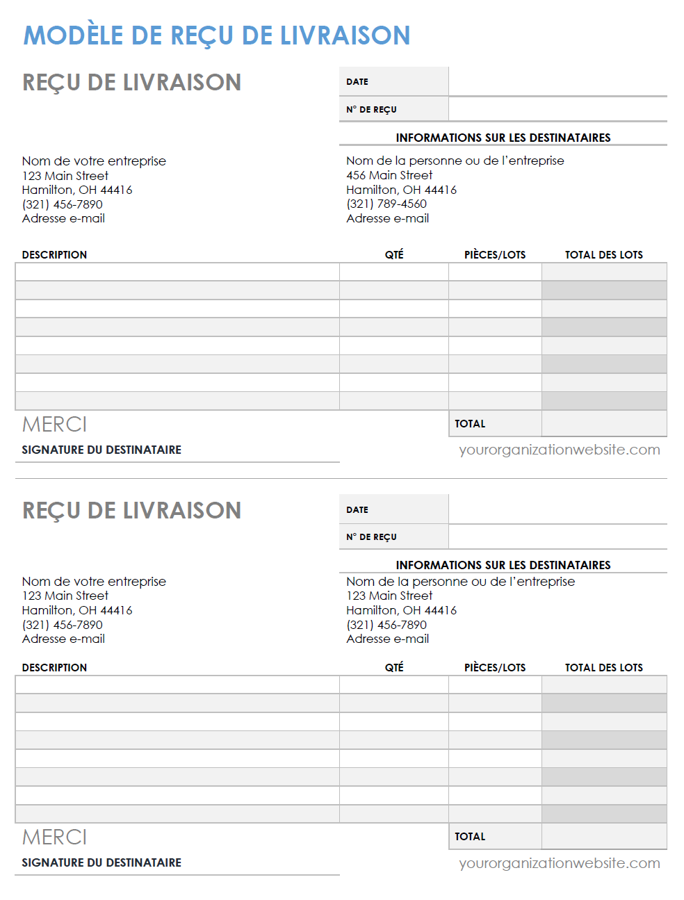 Modèles gratuits de reçus Microsoft Word | Smartsheet