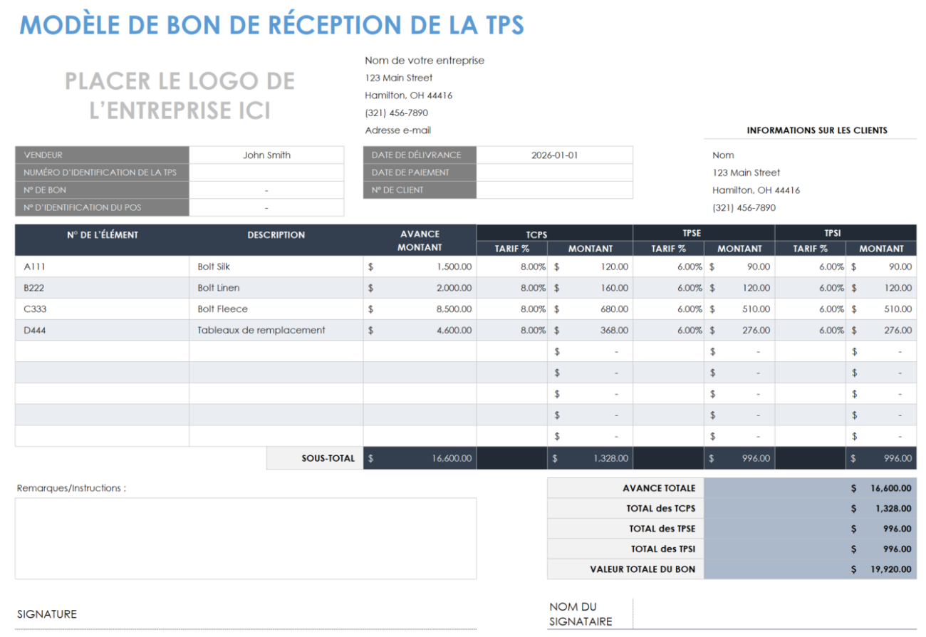 Télécharger des modèles gratuits de reçus Excel | Smartsheet
