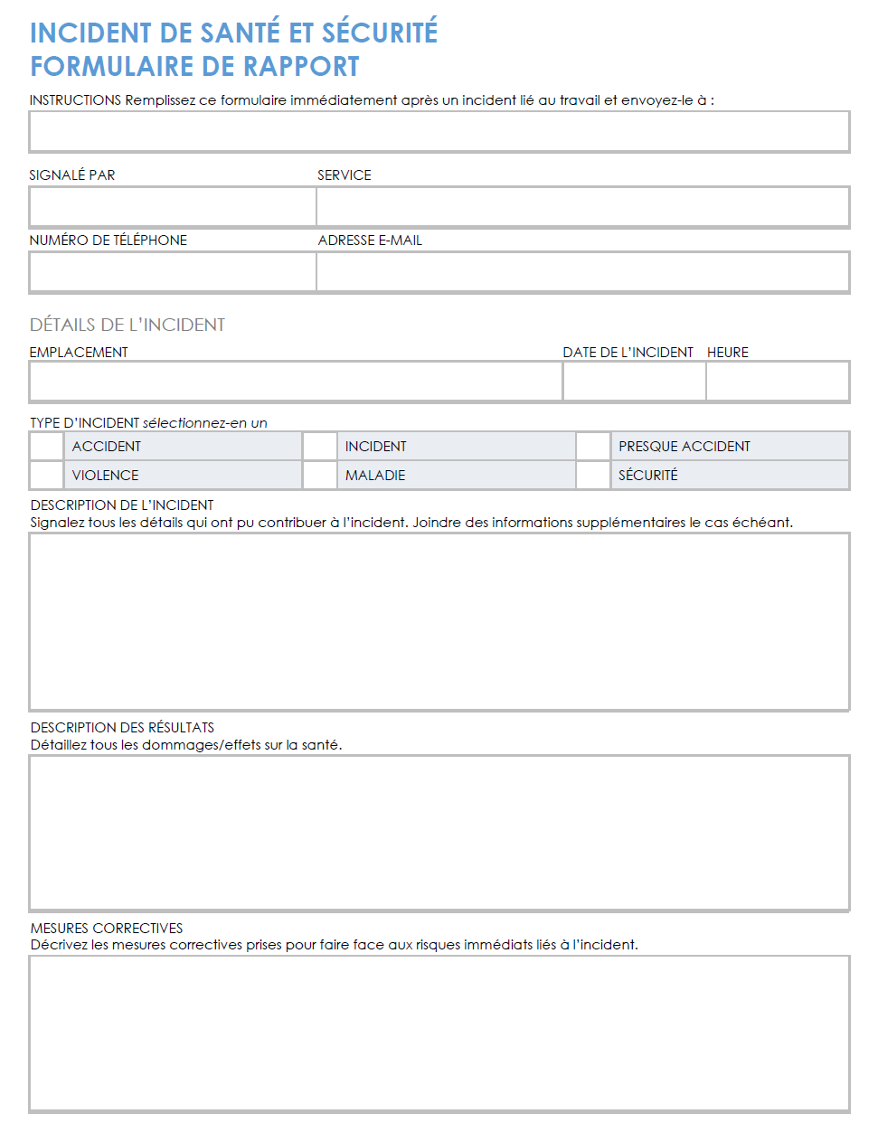Modèles gratuits de rapports d’accident du travail | Smartsheet