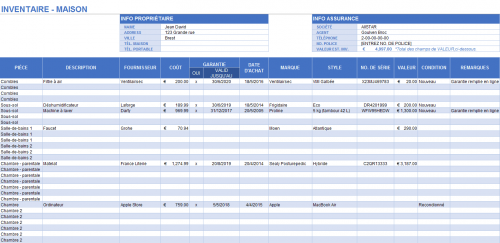 Modèles gratuits d'inventaire pour Excel Smartsheet