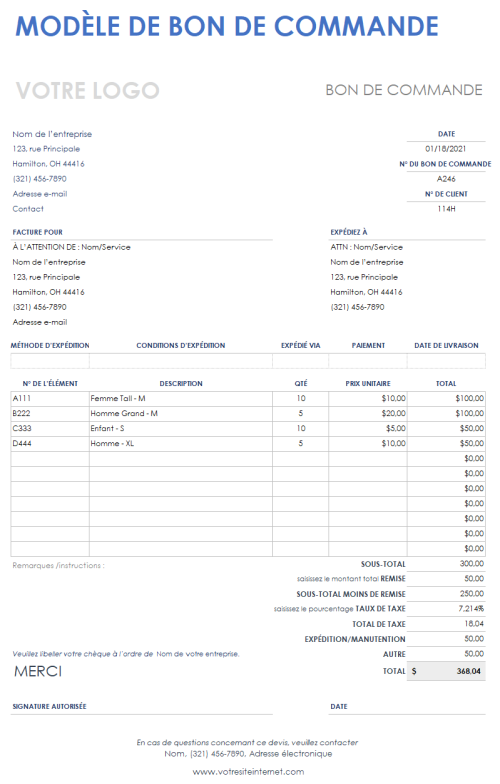 55 modèles gratuits de factures | Smartsheet