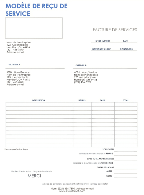 Télécharger des modèles de reçus PDF gratuits | Smartsheet