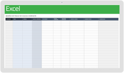 Modèles gratuits de liste des contacts | Smartsheet