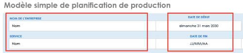 Modèles gratuits de planning et de planification de production : tous ...