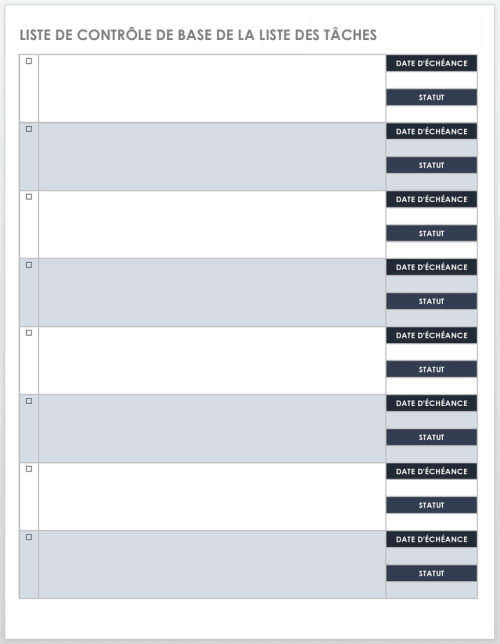 Plus de 30 modèles gratuits de tâche et de liste de contrôle | Smartsheet