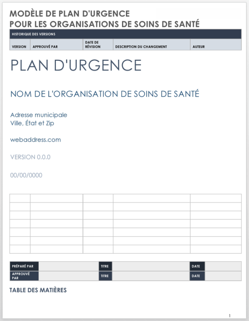 Modèles gratuits de plan d’urgence | Smartsheet