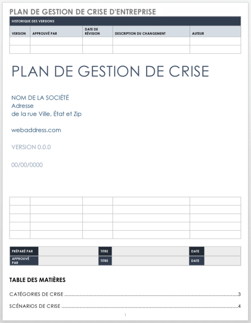 Guide étape par étape pour la rédaction d’un plan de gestion de crise ...