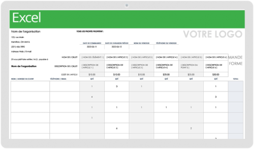 Modèles gratuits de formulaires de commande | Smartsheet
