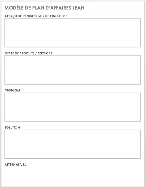 Modèles de plans d'affaires simples et gratuits | Smartsheet