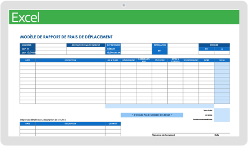 Modèles gratuits de notes de frais Smartsheet