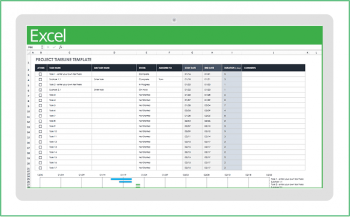 Modèles de gestion de projets Excel gratuits | Smartsheet