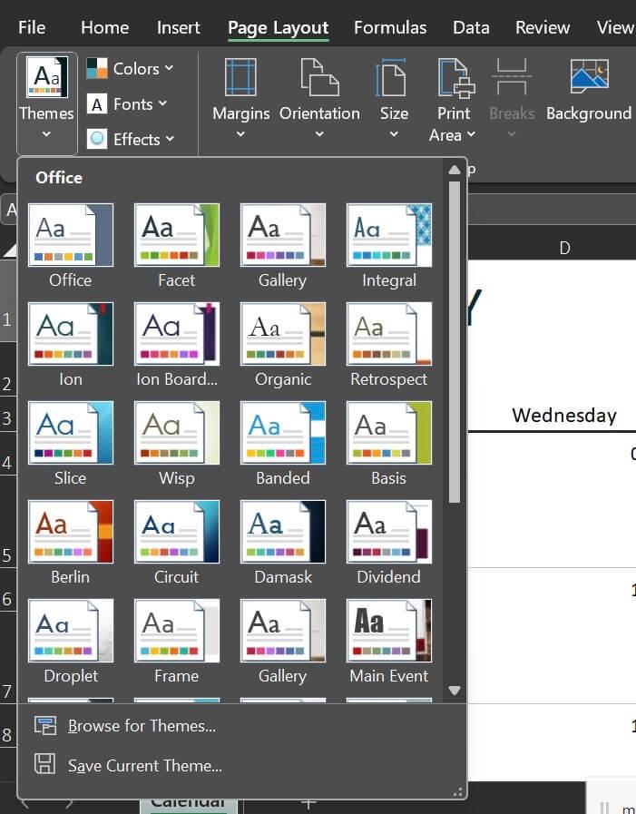 Méthode la plus simple pour créer un calendrier dans Excel (avec un modèle)