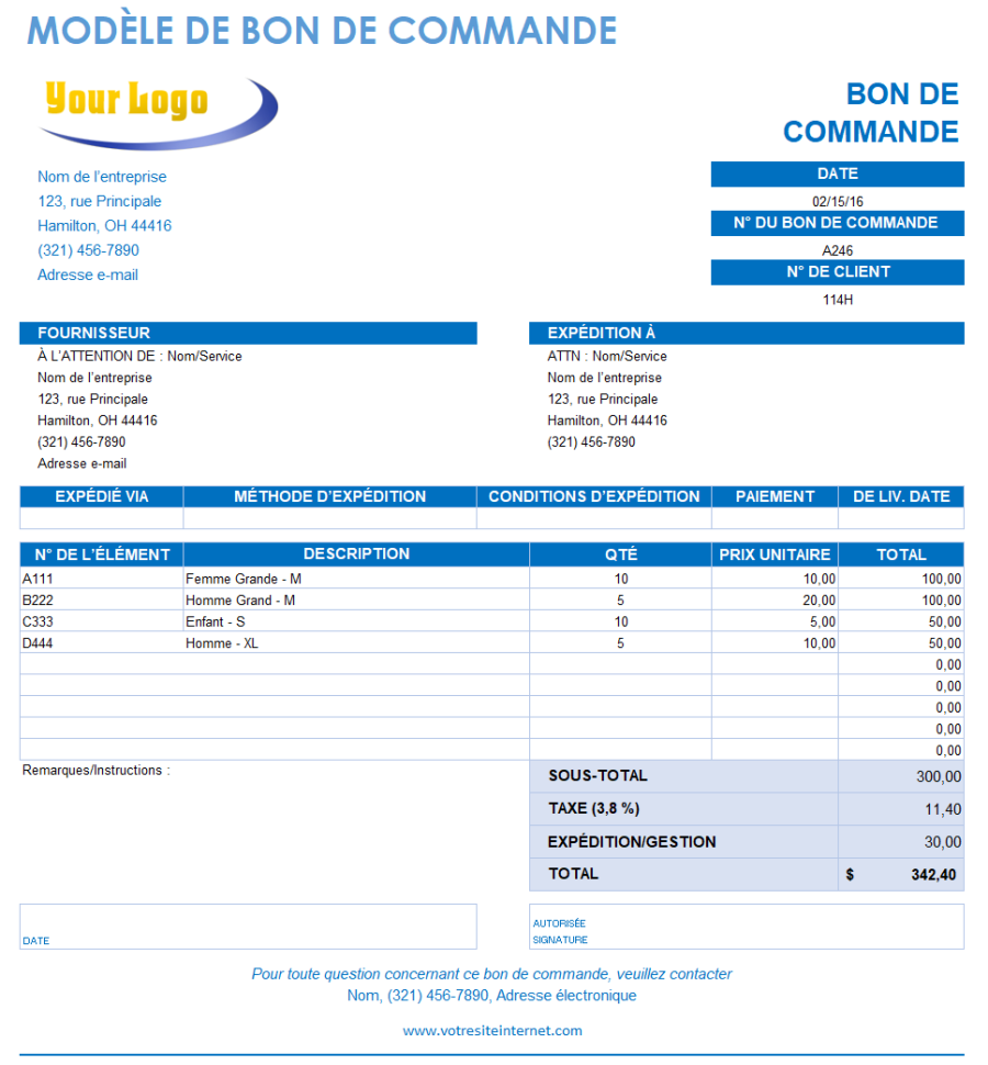 Modèles gratuits de factures Excel - Smartsheet