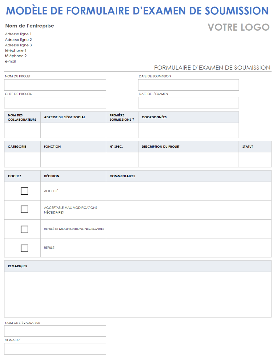 Modèles de soumissions de construction gratuits | Smartsheet