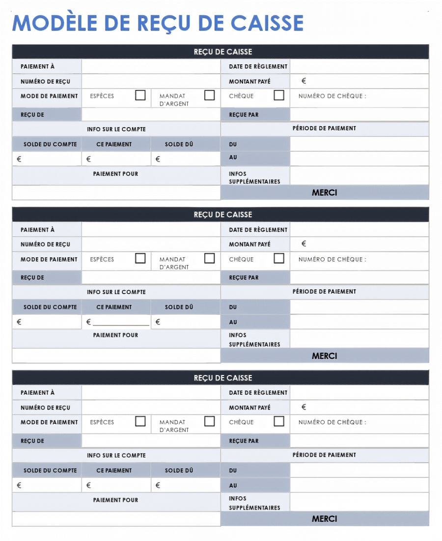 Télécharger des modèles de reçus PDF gratuits | Smartsheet
