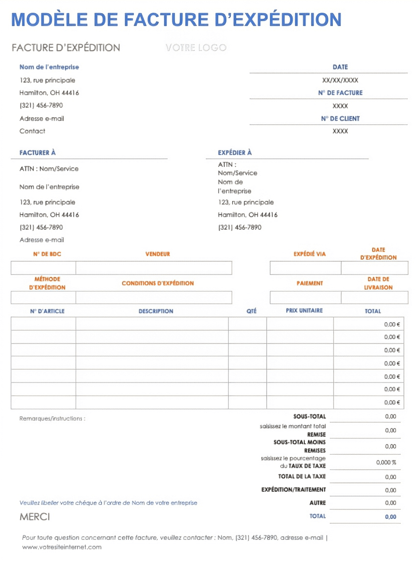 15 modèles de facture Google Docs gratuits | Smartsheet