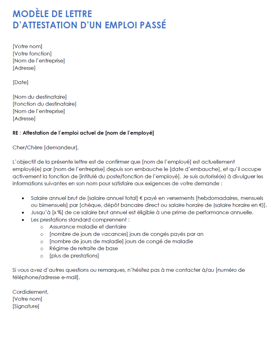 Modèles d’attestation d’emploi gratuits | Smartsheet