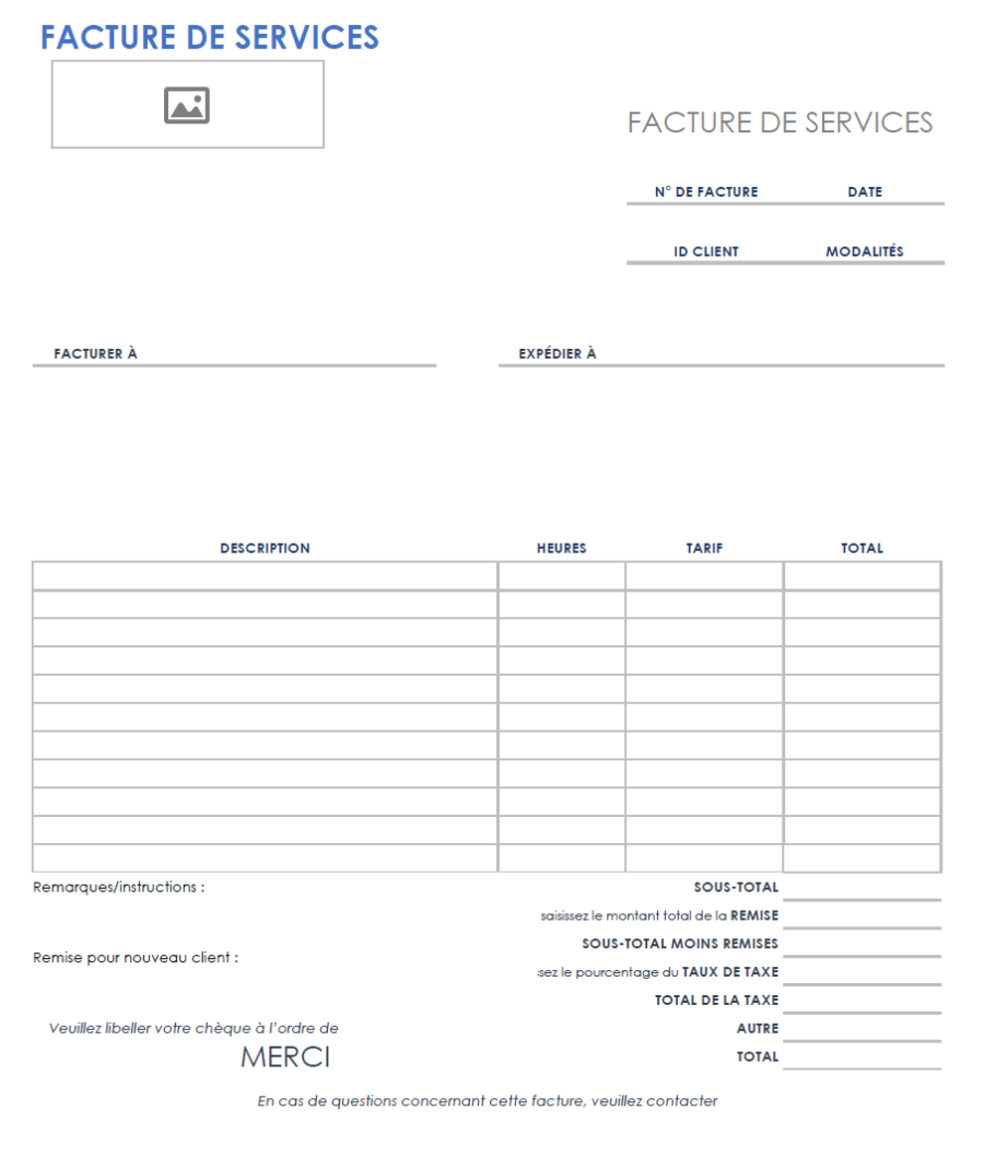 Télécharger des modèles gratuits de factures PDF | Smartsheet