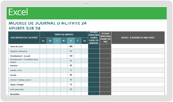 28 feuilles de travail gratuites pour la gestion du temps | Smartsheet
