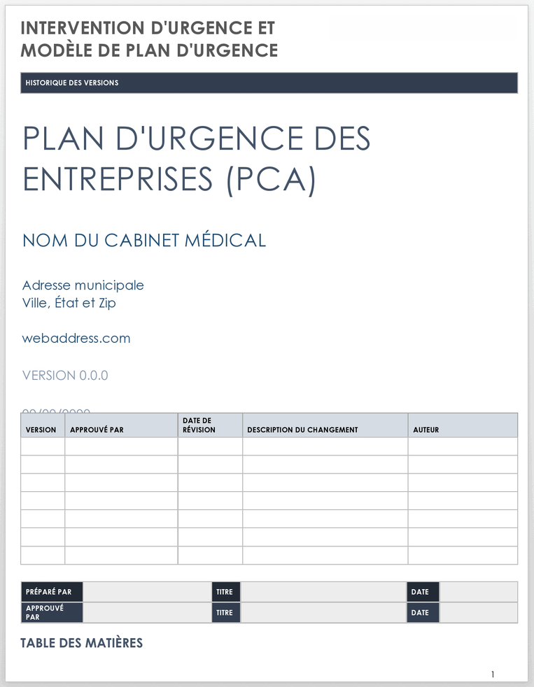 Modèles gratuits de plan d’urgence | Smartsheet