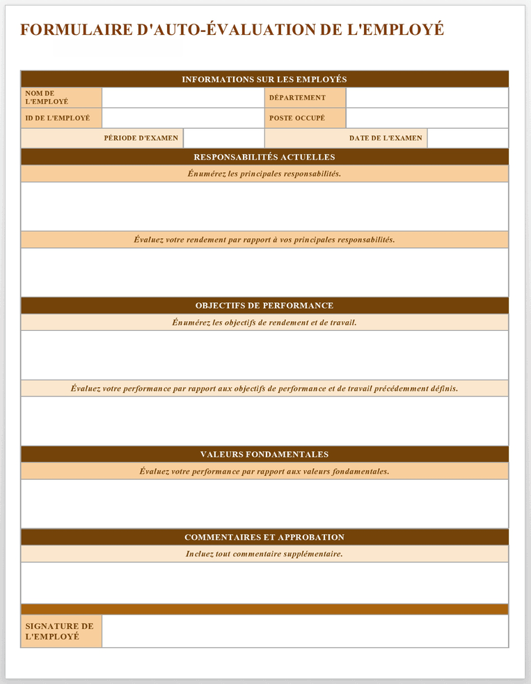 Exemples, cas et formulaires d’évaluation de performance | Smartsheet