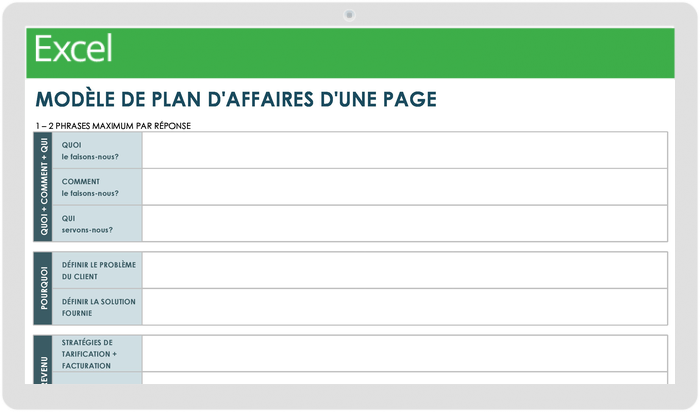 Modèles de plans d'affaires simples et gratuits | Smartsheet
