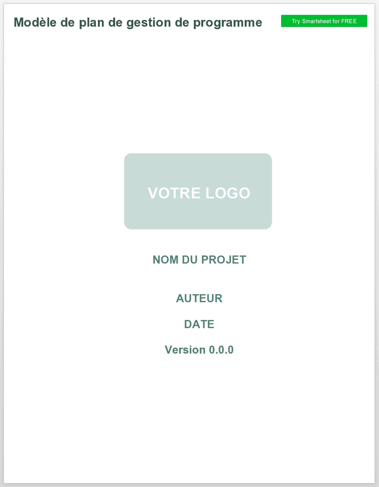 14 modèles gratuits de gestion de programmes | Smartsheet