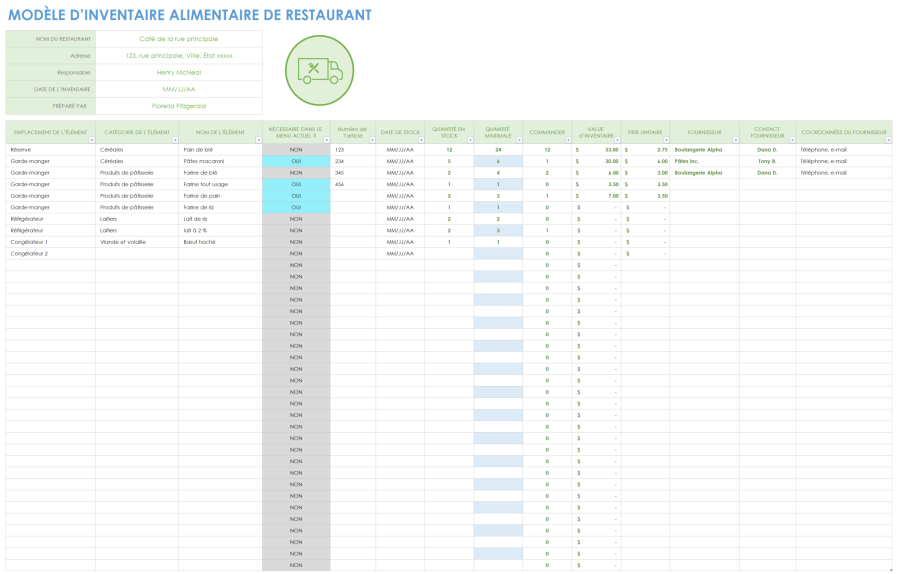 Modèles d’inventaires alimentaires gratuits | Smartsheet