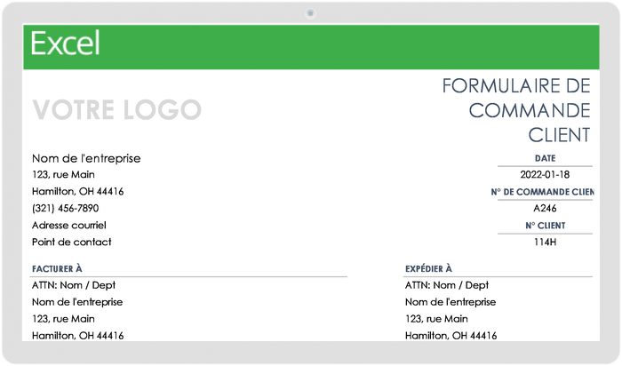 Modèles gratuits de formulaires de commande | Smartsheet