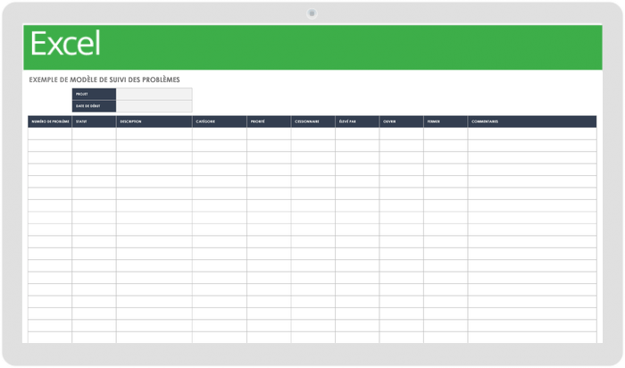 Modèles gratuits de suivi des problèmes | Smartsheet