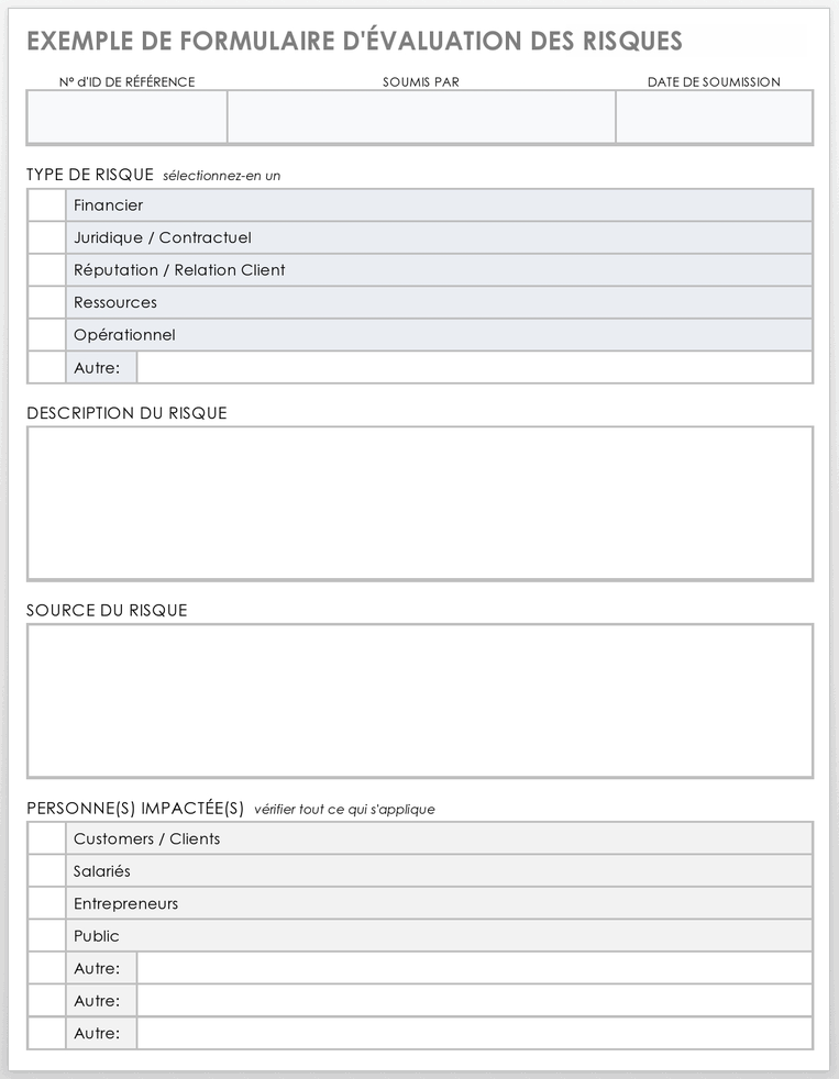 35+ Free Risk Assessment Templates