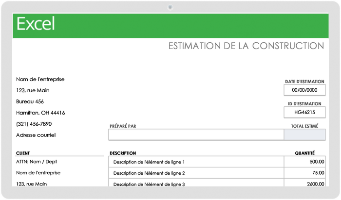 Modèles d’estimation des coûts de construction gratuits | Smartsheet